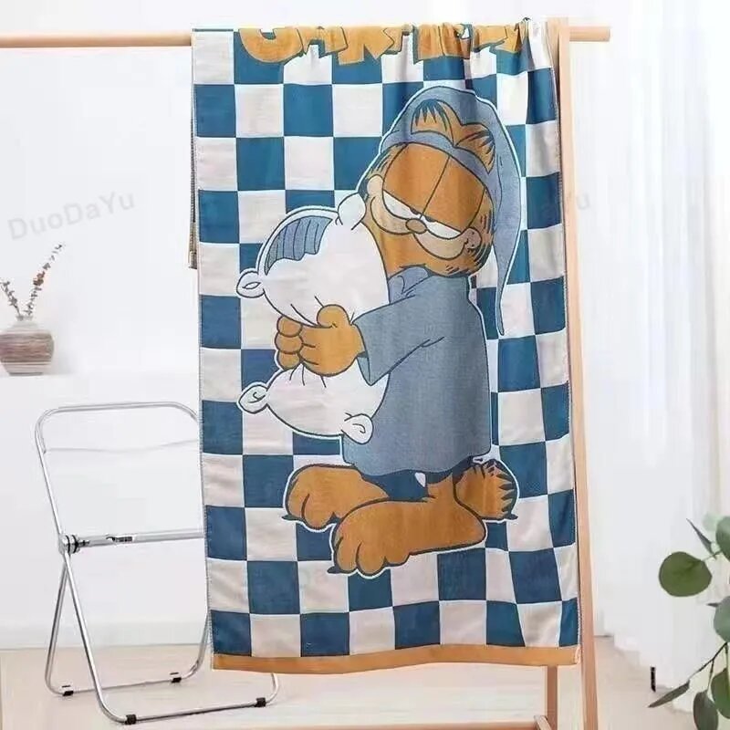 Полотенце банное, Хлопок, 80x160 см, черный матовый, белый, 1 шт.