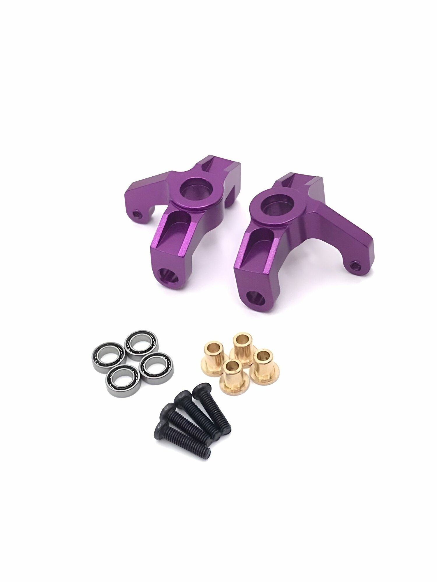 Металлические поворотные кулаки (передние) для Wltoys 144001 144002 124016 124017 124018 124019 RC моделей (комплект)