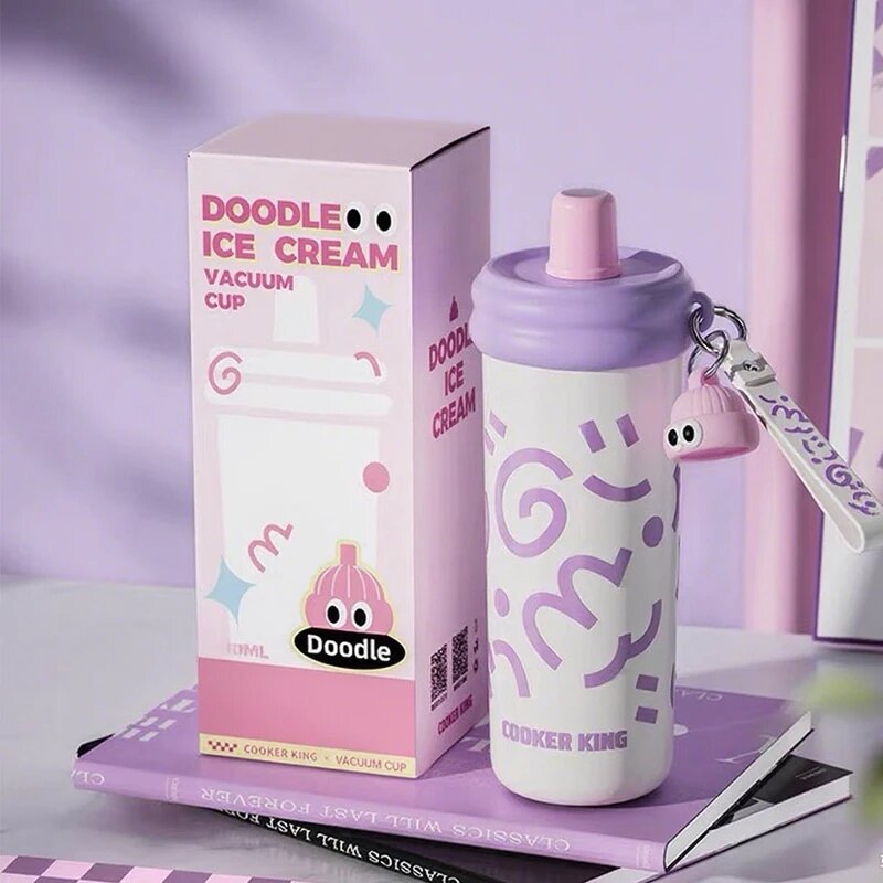 COOKER KING Термос Doodle Ice Cream, 600 мл, Purple
