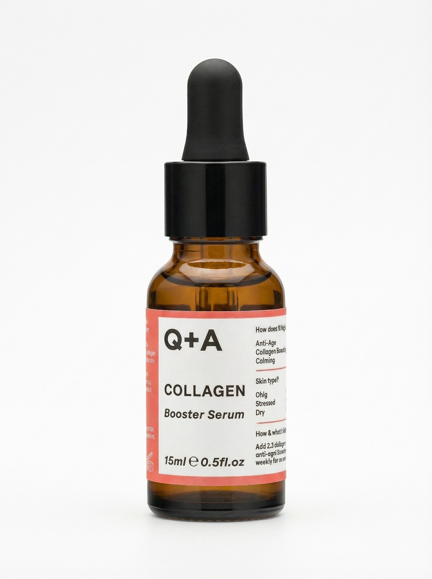 Сыворотка для лица Q+A, с коллагеном, 15мл, для всех типов кожи