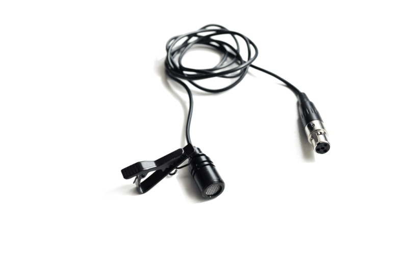Петличный микрофон Октава OWS-L01, электретный, шумоподавление, черный, длина кабеля 1,2 м