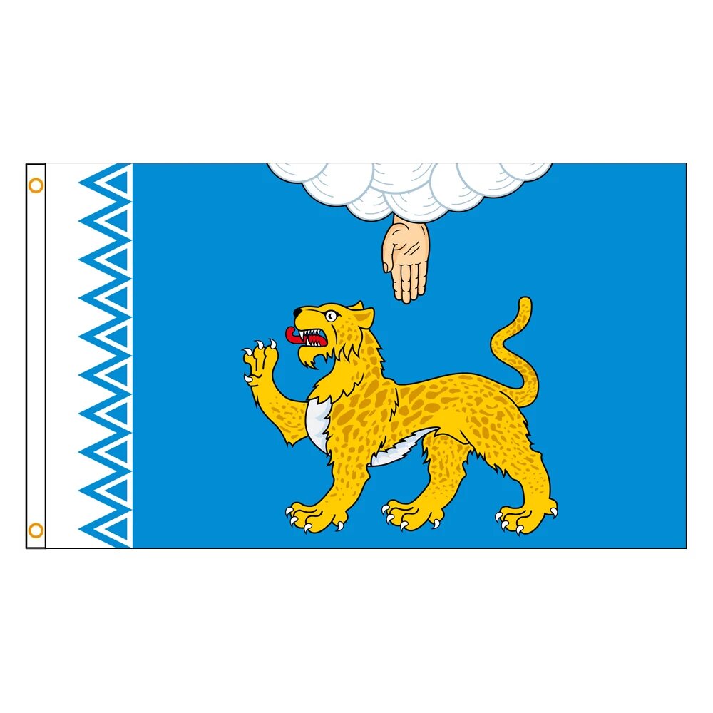 Флаг Псковской области из полиэстера 90x150 см 60 х 90 см, FG90QJY25092201