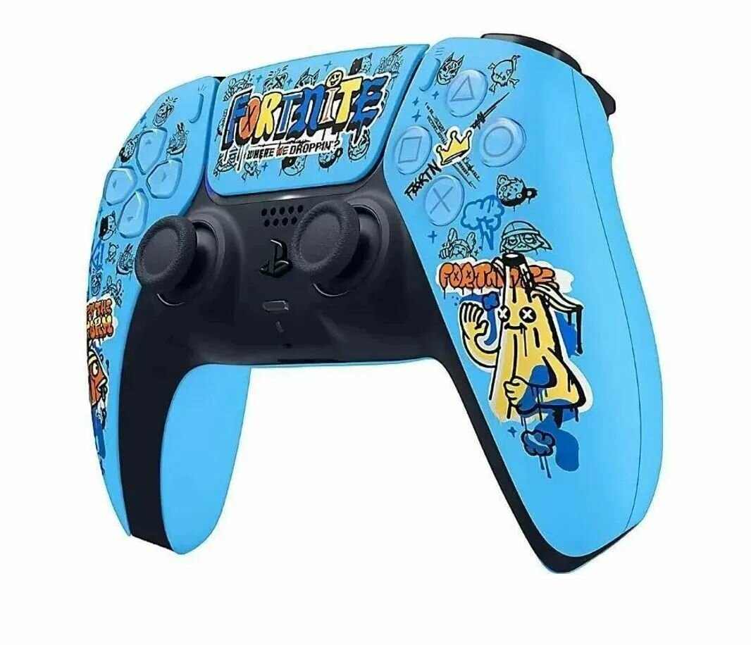 Беспроводной геймпад Sony PlayStation DualSense для PS5, Небесный/Fortnite — фото 1