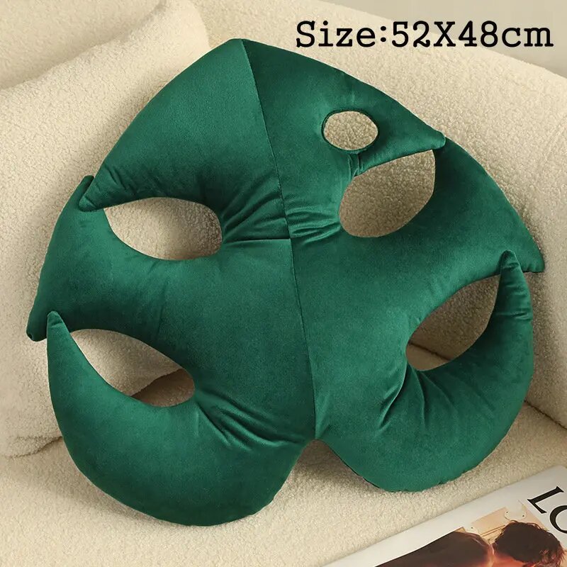 Плюшевая подушка Liebm leaf, 52x48 см