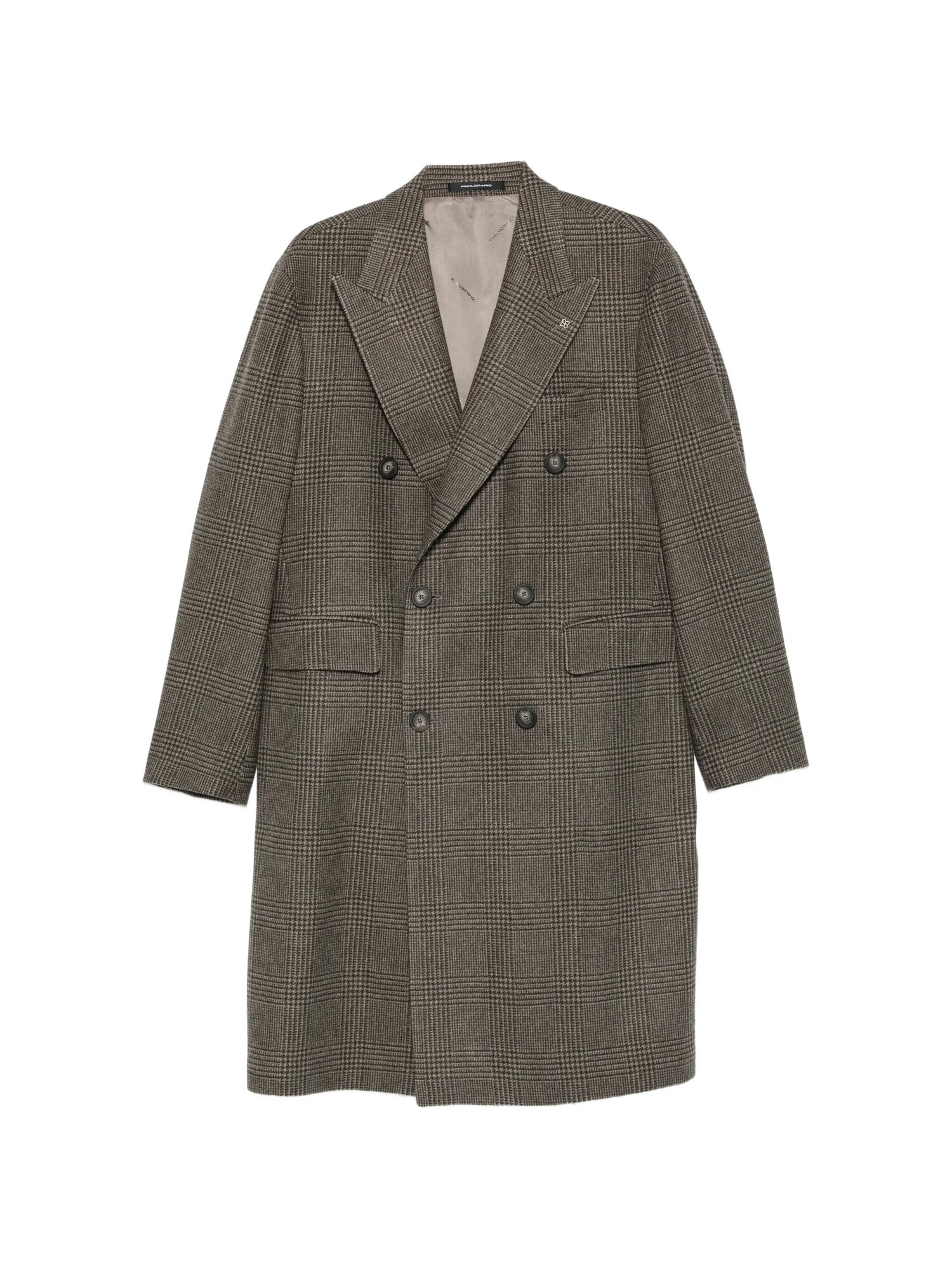 Пальто Prince of Wales check double-breasted coat
