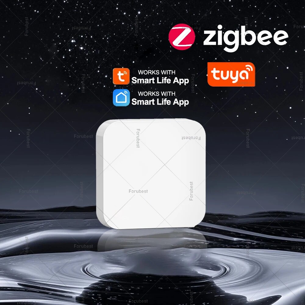 Шлюз Zigbee 3.0 Gateway Hub Умный дом беспроводной мост Приложение Tuya/Ewelink Удаленное управление Автоматическое устройство Совместимо с Alexa Google Home-