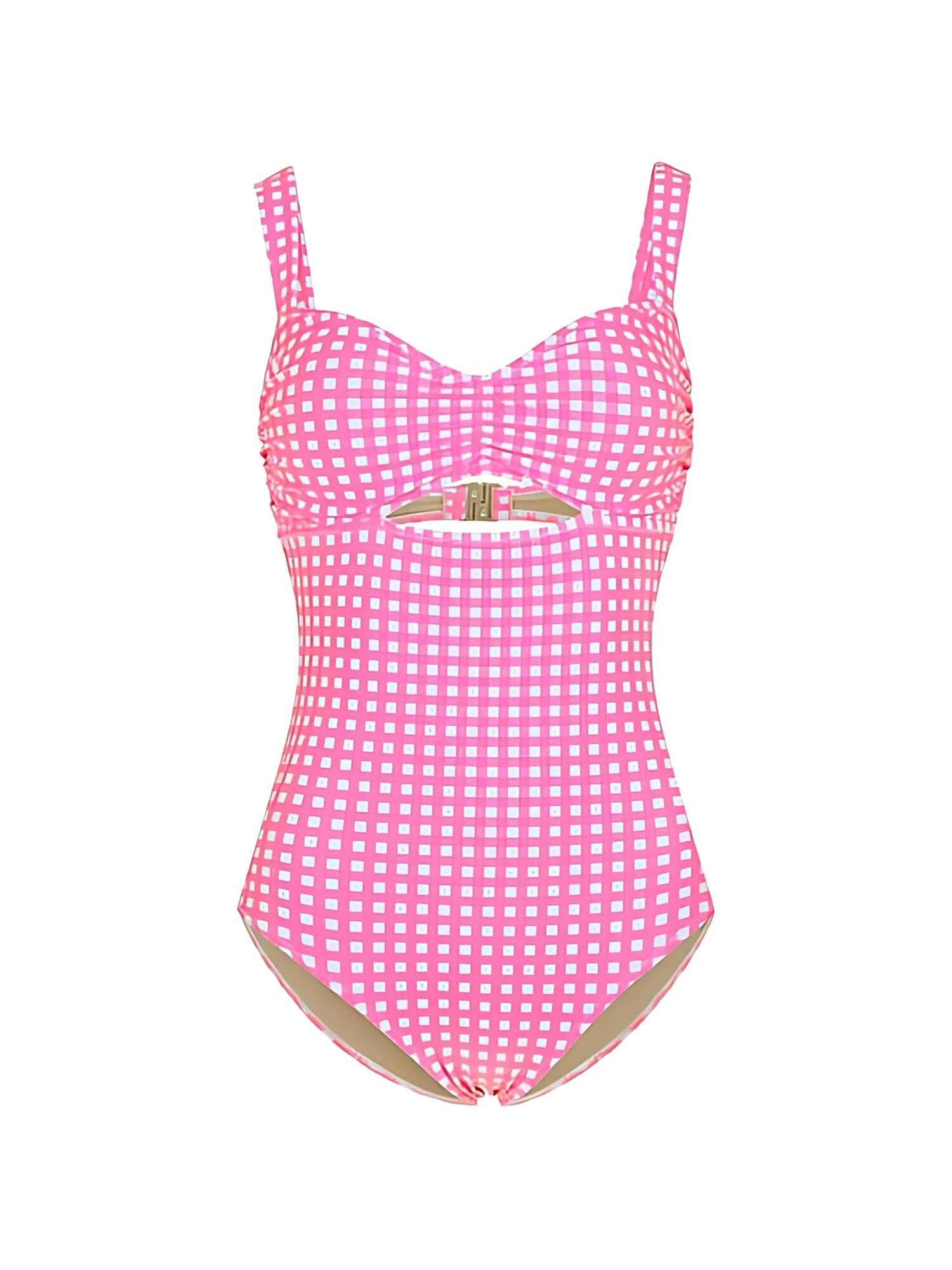 Купальник 5PENING Gingham cut-out swimsuit