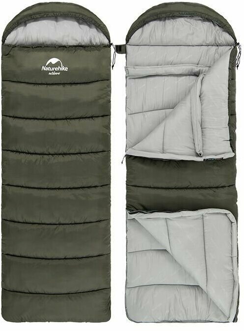 Спальный мешок Naturehike U Series Двойной хлопок осень-зима Green U150, 6927595764398