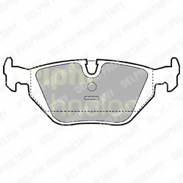DELPHI LP907 (1020321 / 1020321 / 34211160340) колодки тормозные дисковые 316i,316i compact,316i coupe,316i touring,318d,318d