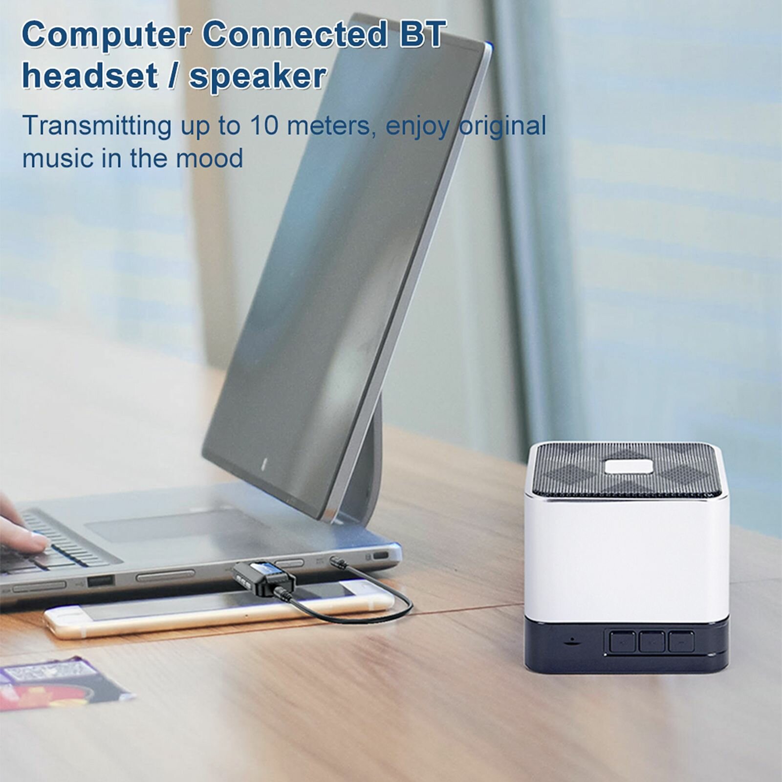 2 в 1 USB Bluetooth 5.0 передатчик приемник с ЖК-дисплеем 3,5 мм AUX стерео для ПК ТВ автомобильные наушники беспроводной адаптер