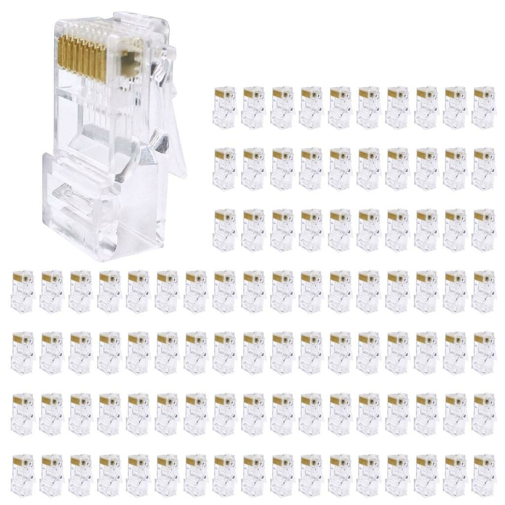 100 шт. разъёмов RJ45 CAT5E