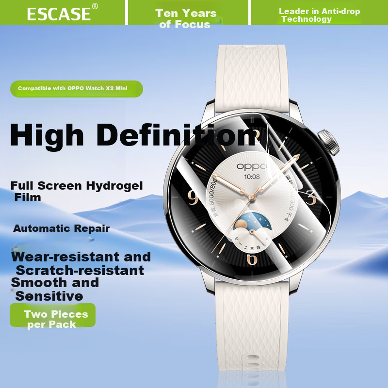 ESCASE полноэкранное Water Gel Film High Definition Anti - Scratch Anti - Fingerprint Film для OPPO Watch X2mini