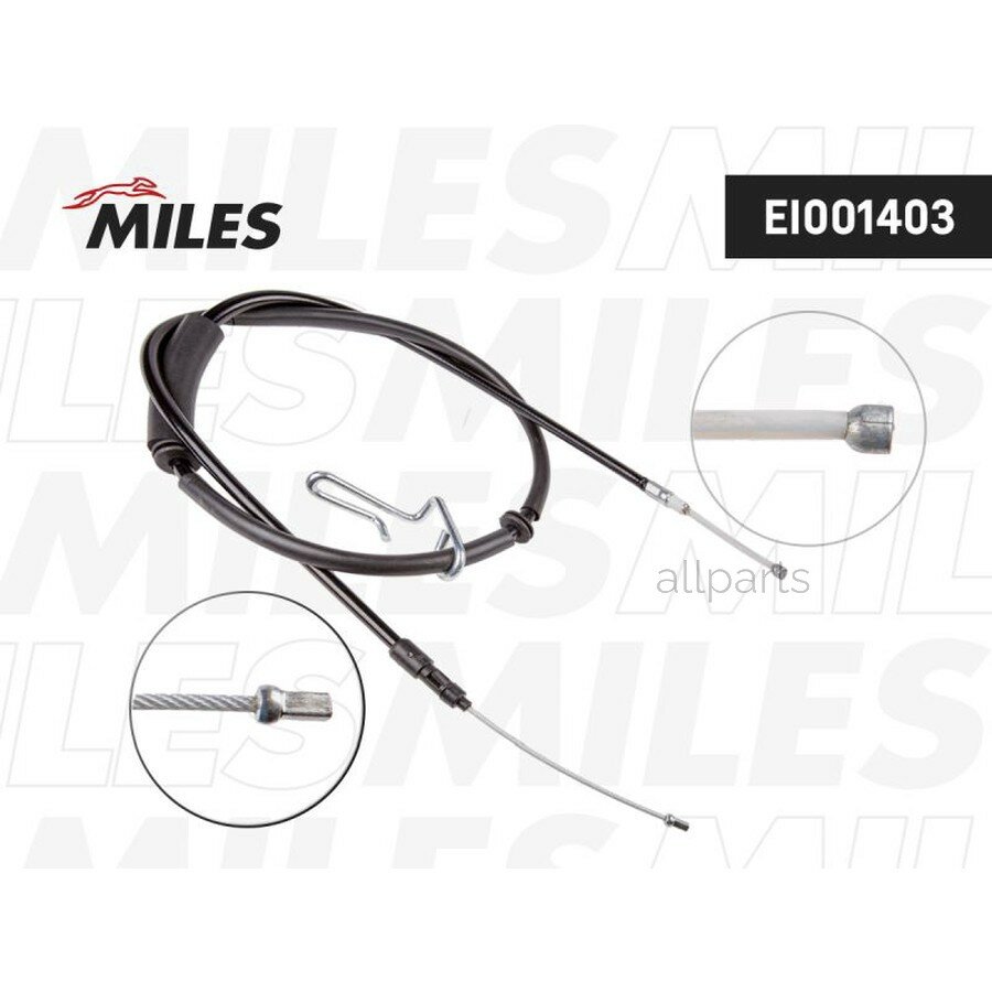 MILES EI001403 Трос стояночного тормоза FREELANDER(II) all 06- левый
