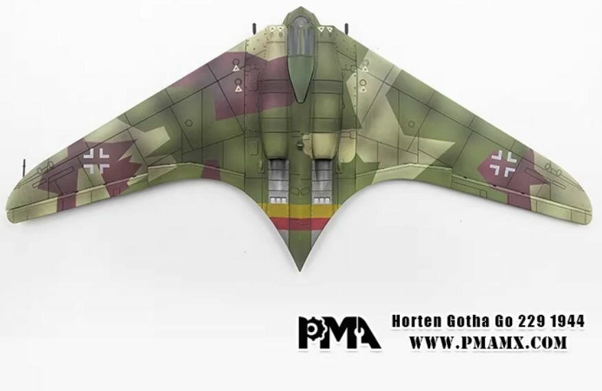 Готовая модель 1/72 Horten Ho 229, истребитель-бомбардировщик, полная детализация, PMA P0502
