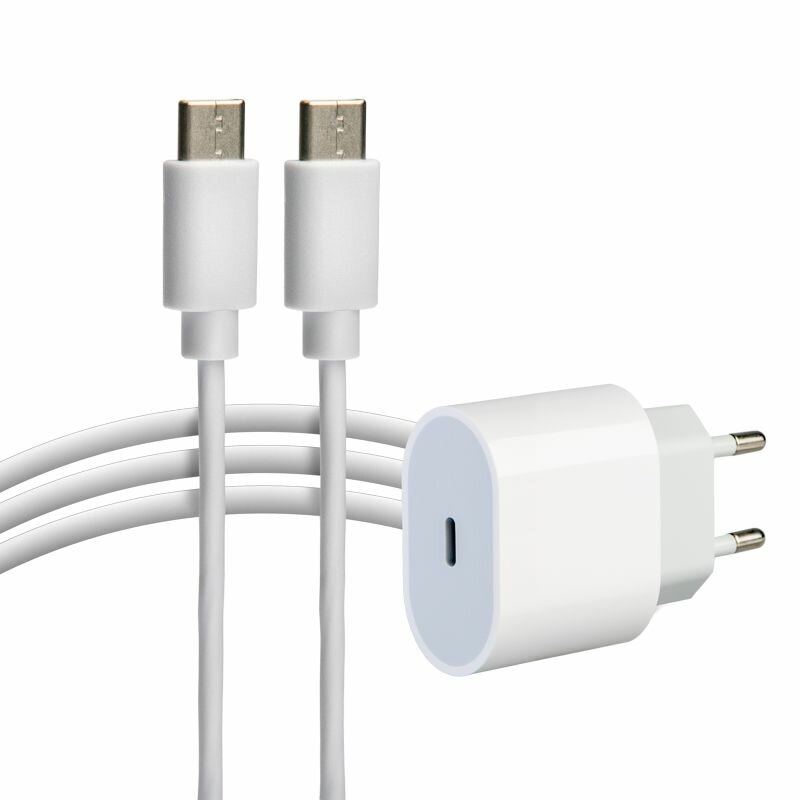 Сетевое зарядное устройство USB-C 20Вт в комплекте с кабелем USB-C - USB-C REXANT 16-0233-4
