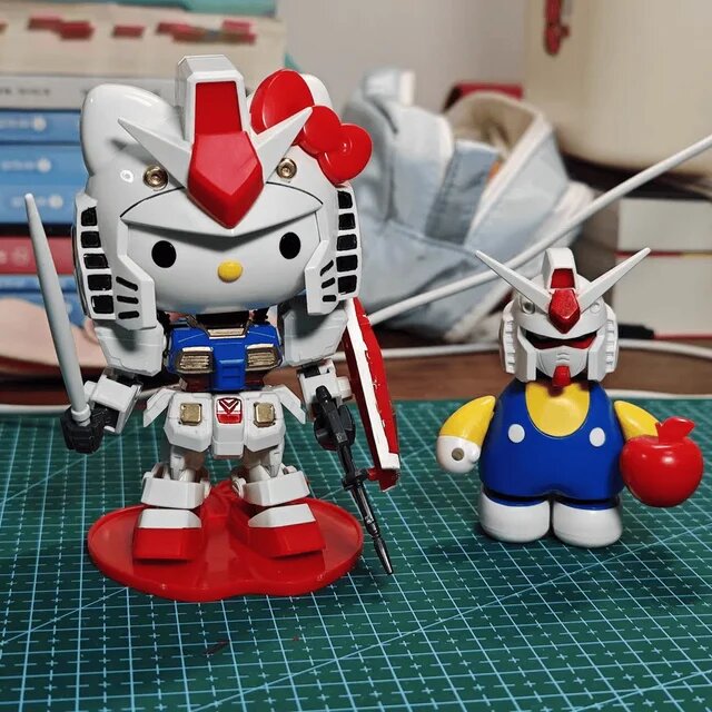 MINISO GAOGAO RX-78-2 Hello Kitty SD SDCS EX Сборная модель EX-STANDARD Шарнирный робот-механик, сборщик, модель, игрушка, подарок,