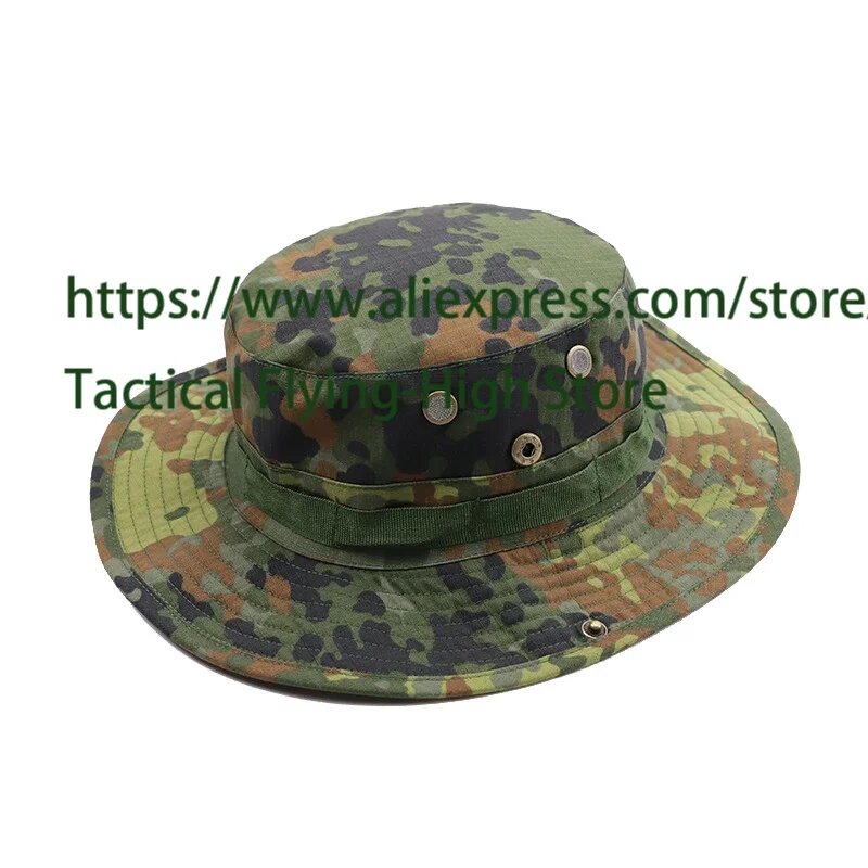 Камуфляжная шляпа Flecktarn с широкими полями