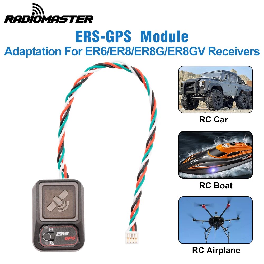 Совместимый с датчиком Radiomaster ERS-GPS ШИМ-приемником ExpressLRS ER6/ER8/ER8G/ER8GV