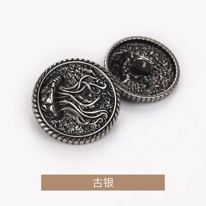 Металлические пуговицы с медузами 10 шт. 18mm, ML-2-376-1