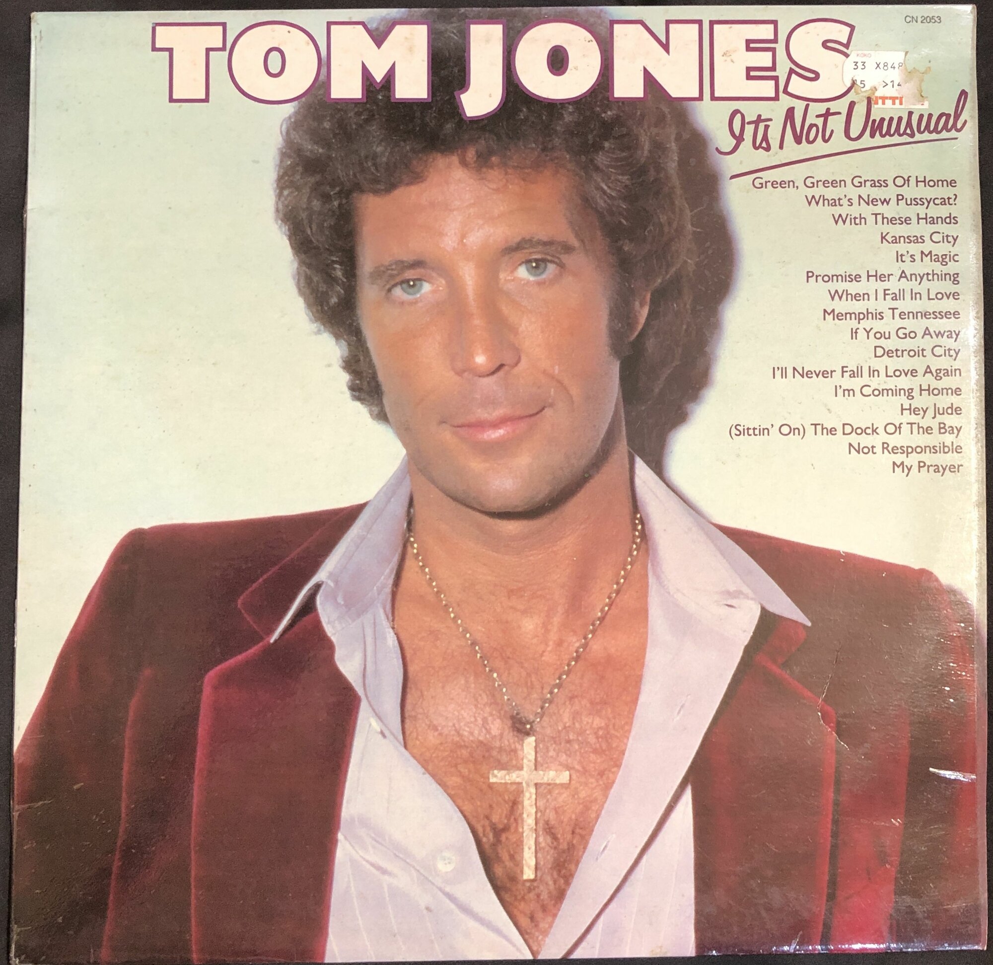 Виниловая пластинка Tom Jones It's Not Unusual UK 1982 EX №18