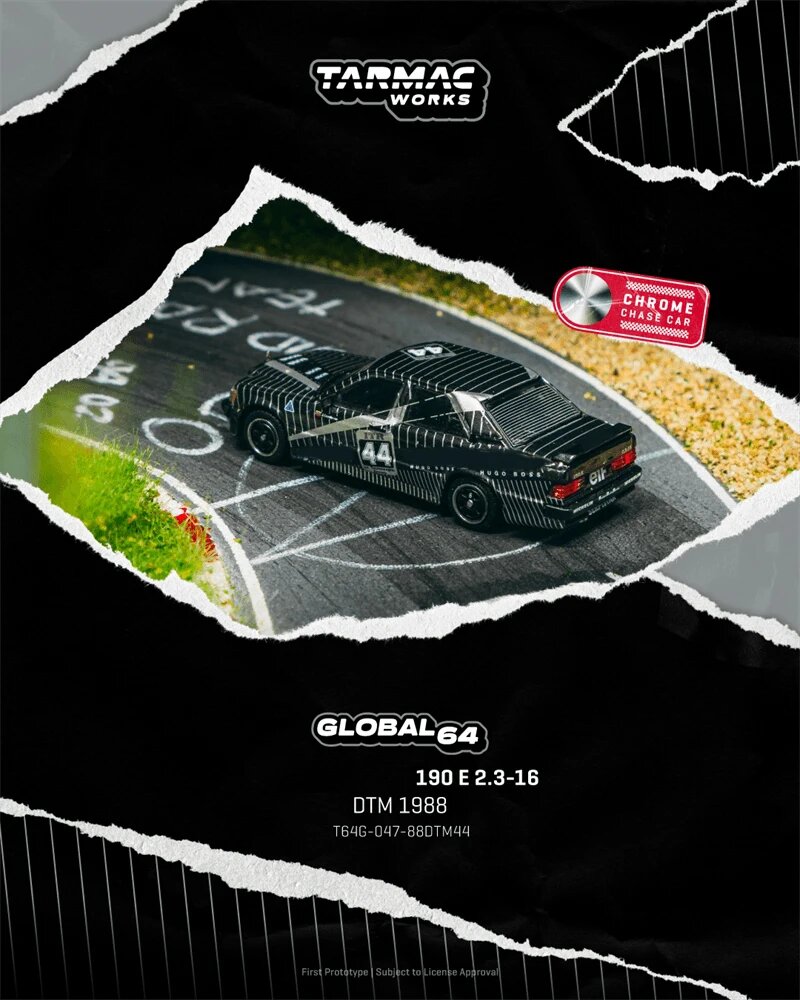 Модель автомобиля Tarmac Works 1:64 190 E 2.3-16 DTM 1988