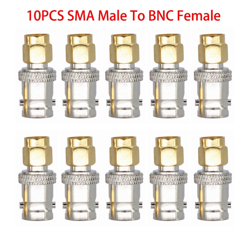 10шт SMA Male to BNC Female адаптер