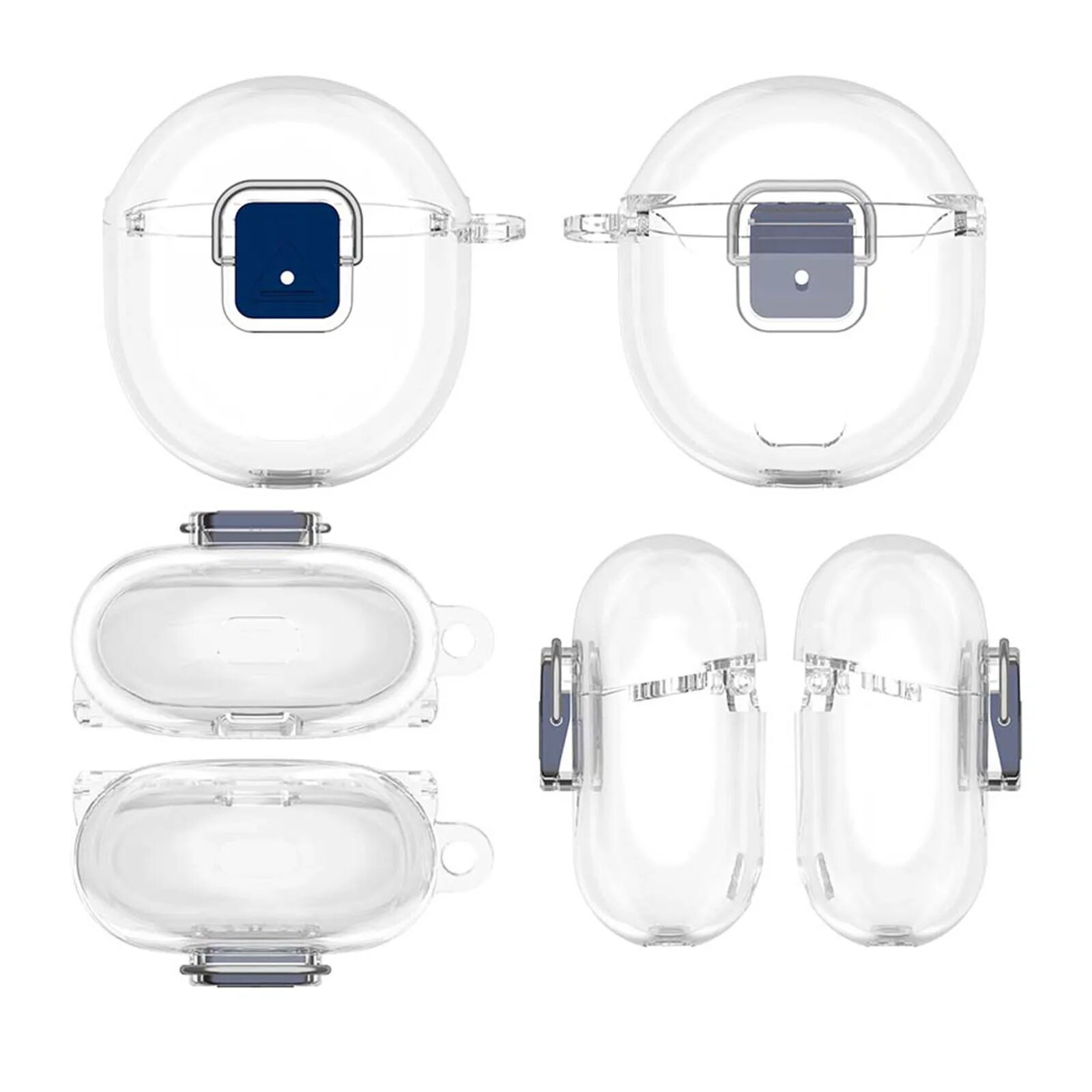 Защитный чехол для Google Pixel Buds 2a 2025 из силикона APWIKOGER Прозрачный, Transparent
