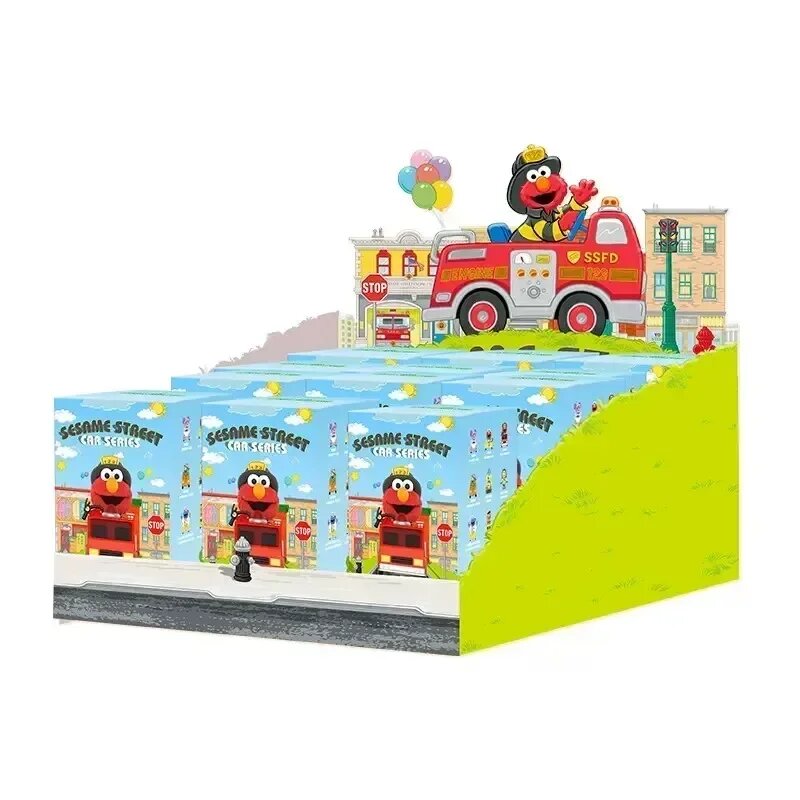 POP MART Улица Сезам, фигурки из серии автомобилей, слепая коробка