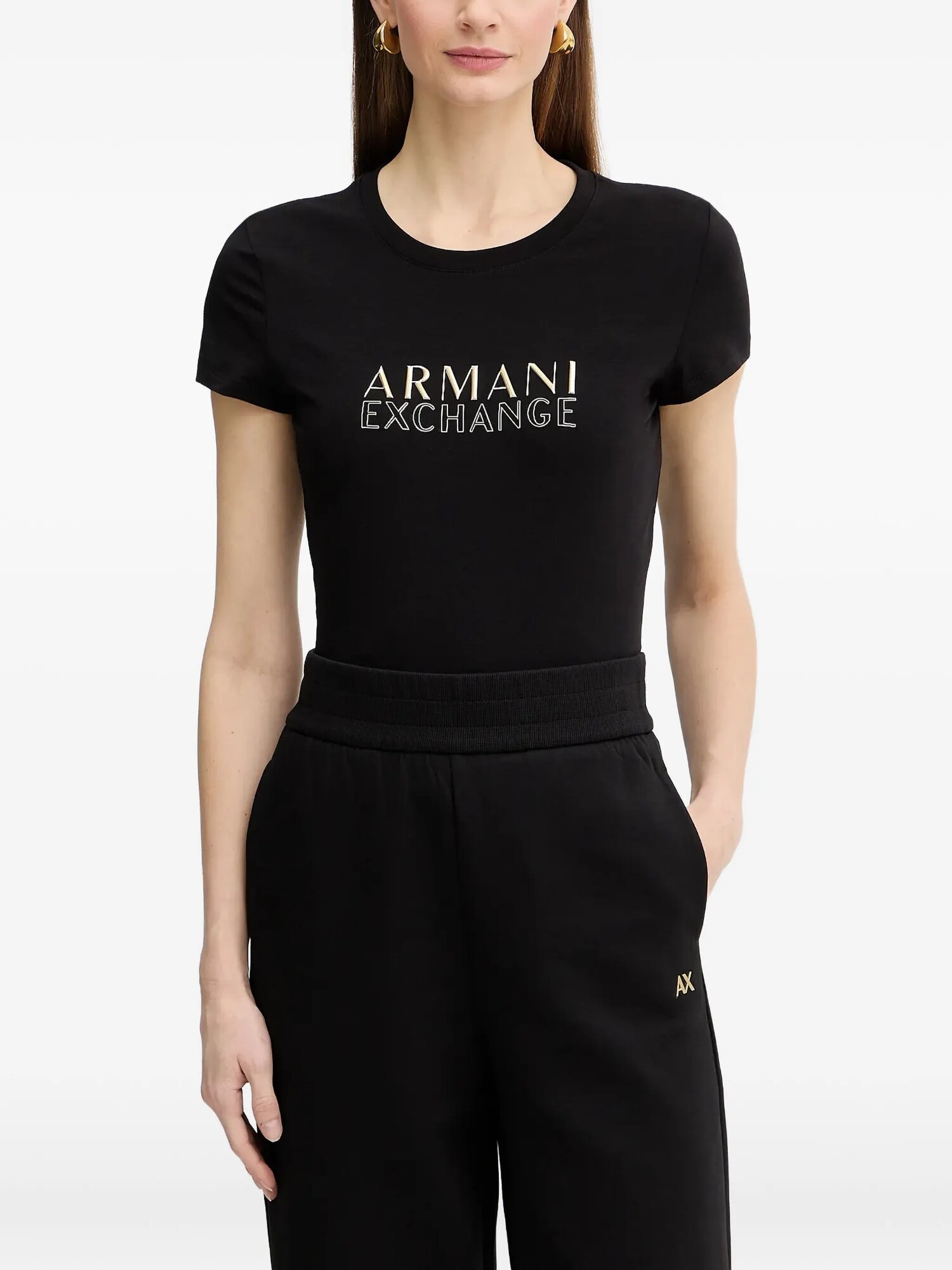 Футболка Armani Exchange Logo-lettering T-shirt, размер 42