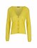 Кардиган LA ROSE Cropped V-neck cardigan, размер 46, ochre yellow