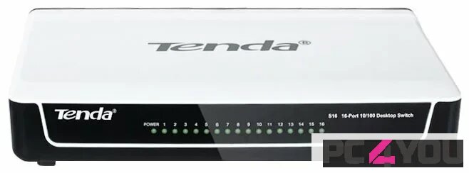 Коммутатор 16port Tenda S16