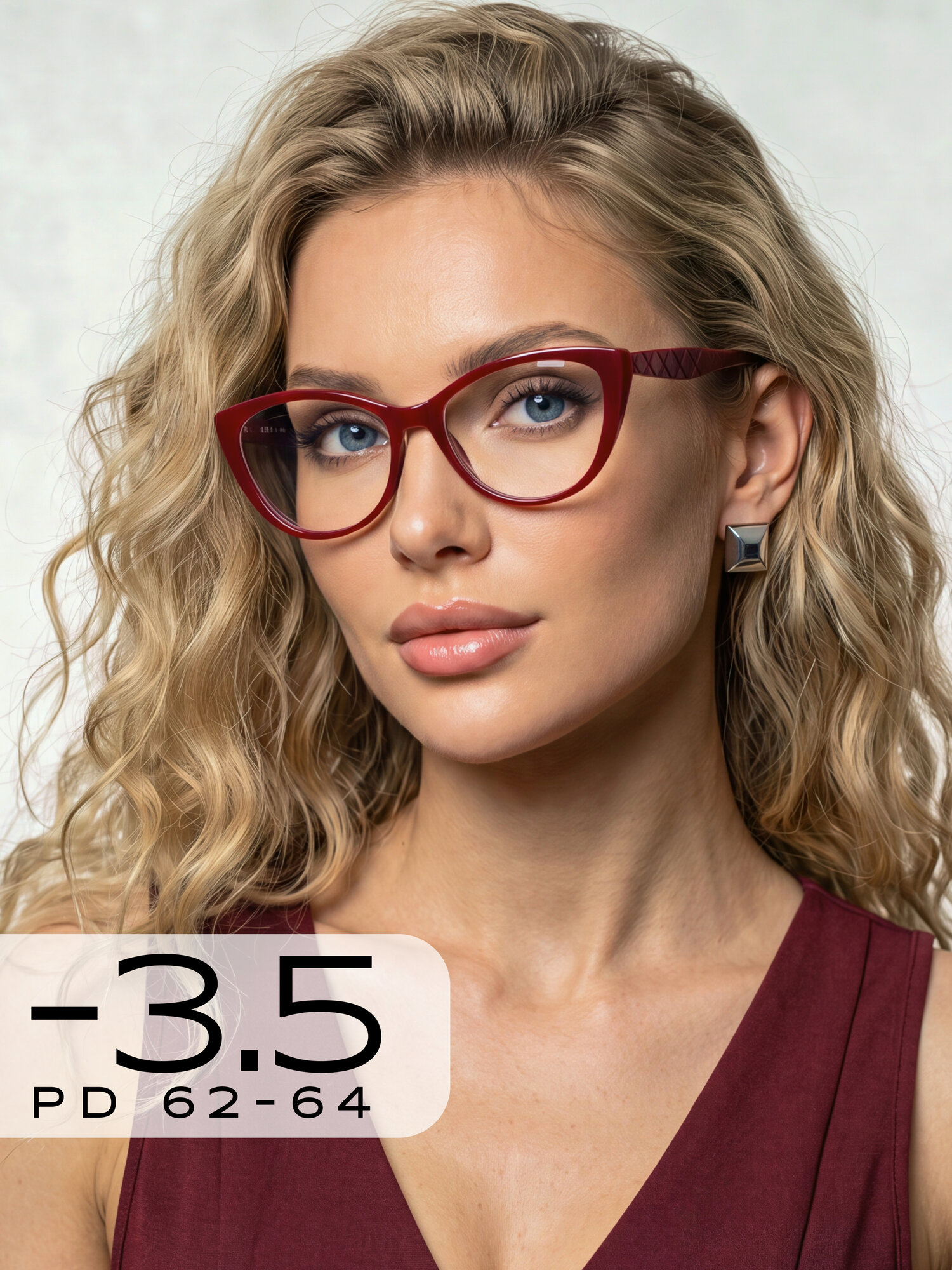 Корригирующие очки для зрения -3,5 / Готовые очки для дали с диоптрией -3.50