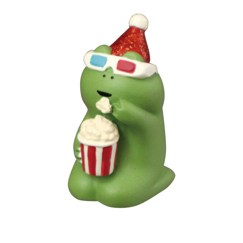 Resin frog figurine aquarium scene decor style craft gift for home or office style g