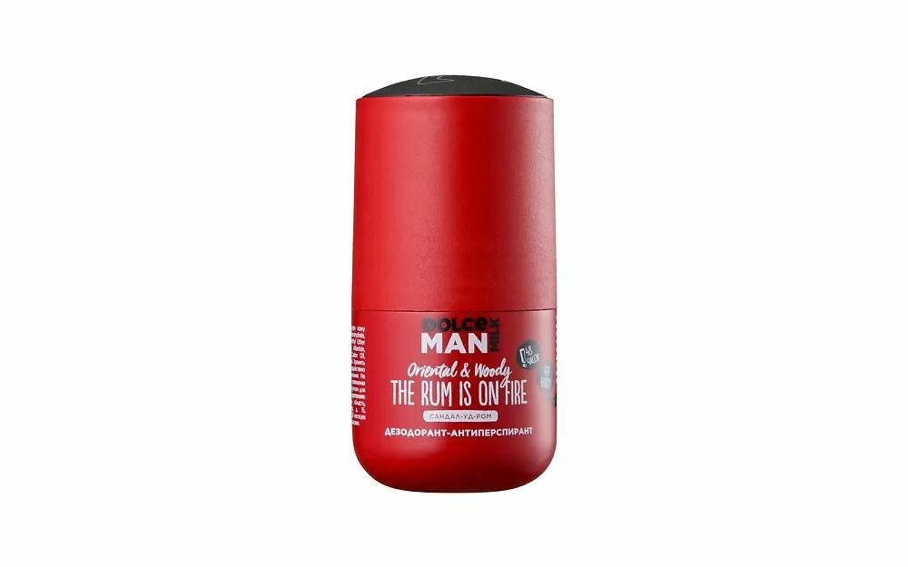 DOLCE MILK Шариковый дезодорант-антиперспирант "жгучий РОМ" красный MAN