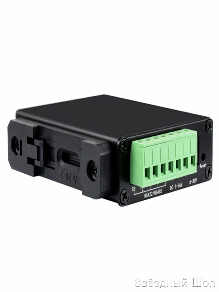 Сервер на рейку, RS232/485/422 Ethernet, черный, зеленые клеммы, N-20-2, для промышленной автоматизации