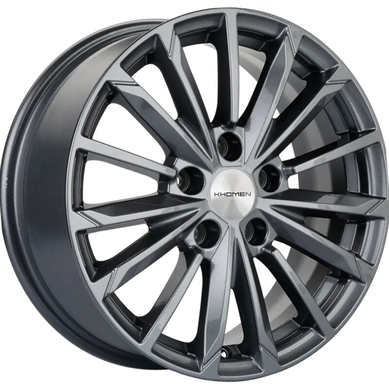 Литой колесный диск Khomen Wheels KHW1611 (Chery Tiggo 3/Tiggo 3 Pro) 6,5x16/5x108 ET45 D60,1 Gray