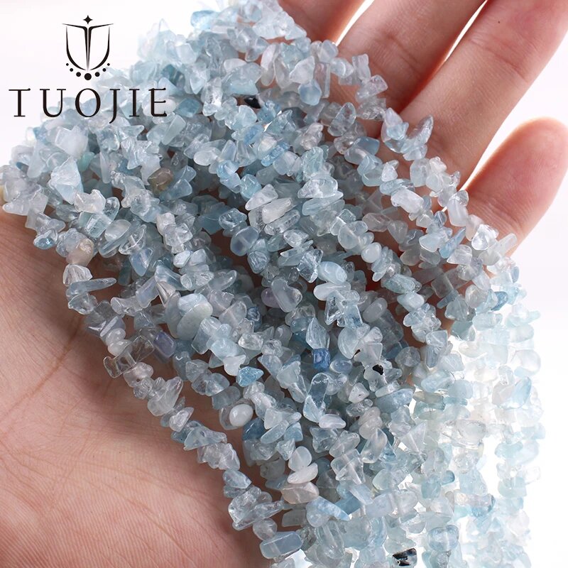 Бусины аквамарина, 3-5 мм, Цвет: 32aquamarine