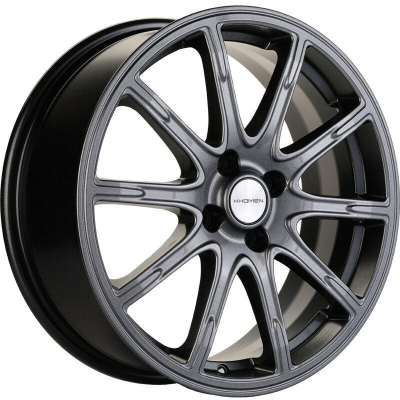Литой колесный диск Khomen Wheels KHW1707 (XRay) 6,5x17/4x100 ET41 D60,1 Gray