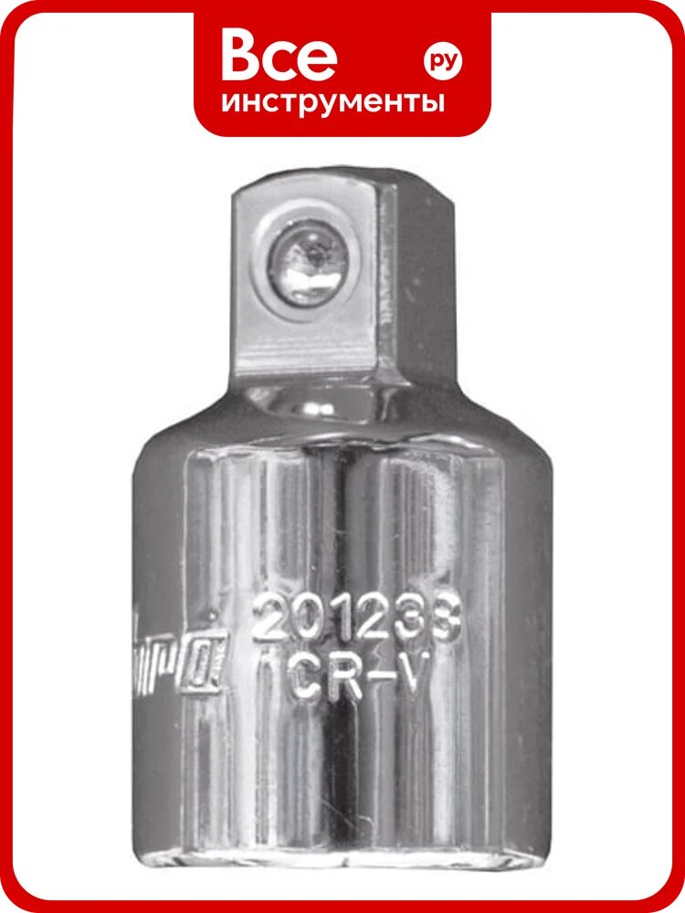 Переходник с F 1/2" DR на M 3/8" DR для торцевых головок Ombra 201238