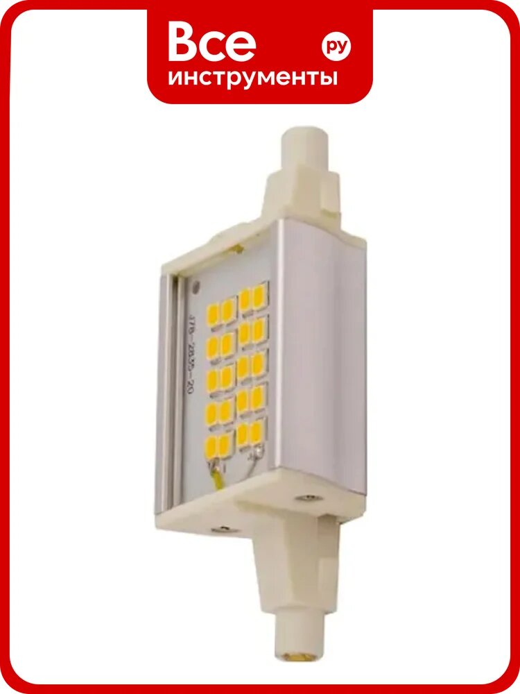 Светодиодная лампа Ecola Projector led lamp premium 6,0w, f78, 220v, r7s, 4200k, алюминиевый радиатор, 78x20x32 J7PV60ELC