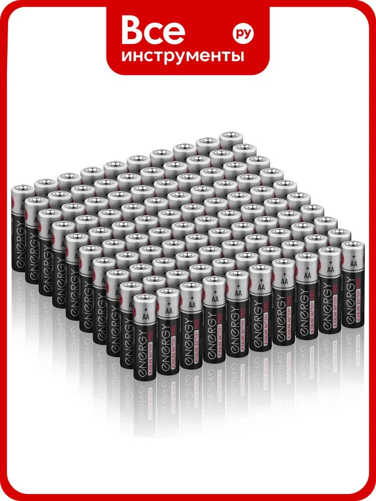 Батарейка алкалиновая ENERGY Pro LR6/10К (АА) 100 штук 108245 щелочная алькалиновая пальчиковая AA тип