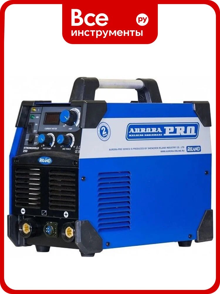 Сварочный полуавтомат Aurora STRONGHOLD 250 IGBT, для MMA, TIG, 9.3 кВт, 250 А