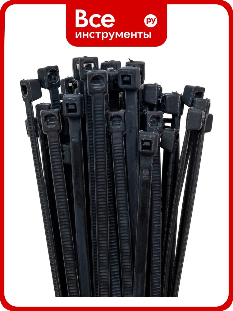 Хомут-стяжка ленточный SLP electrics 2,5x160 100 шт в упаковке черный 2401-00040