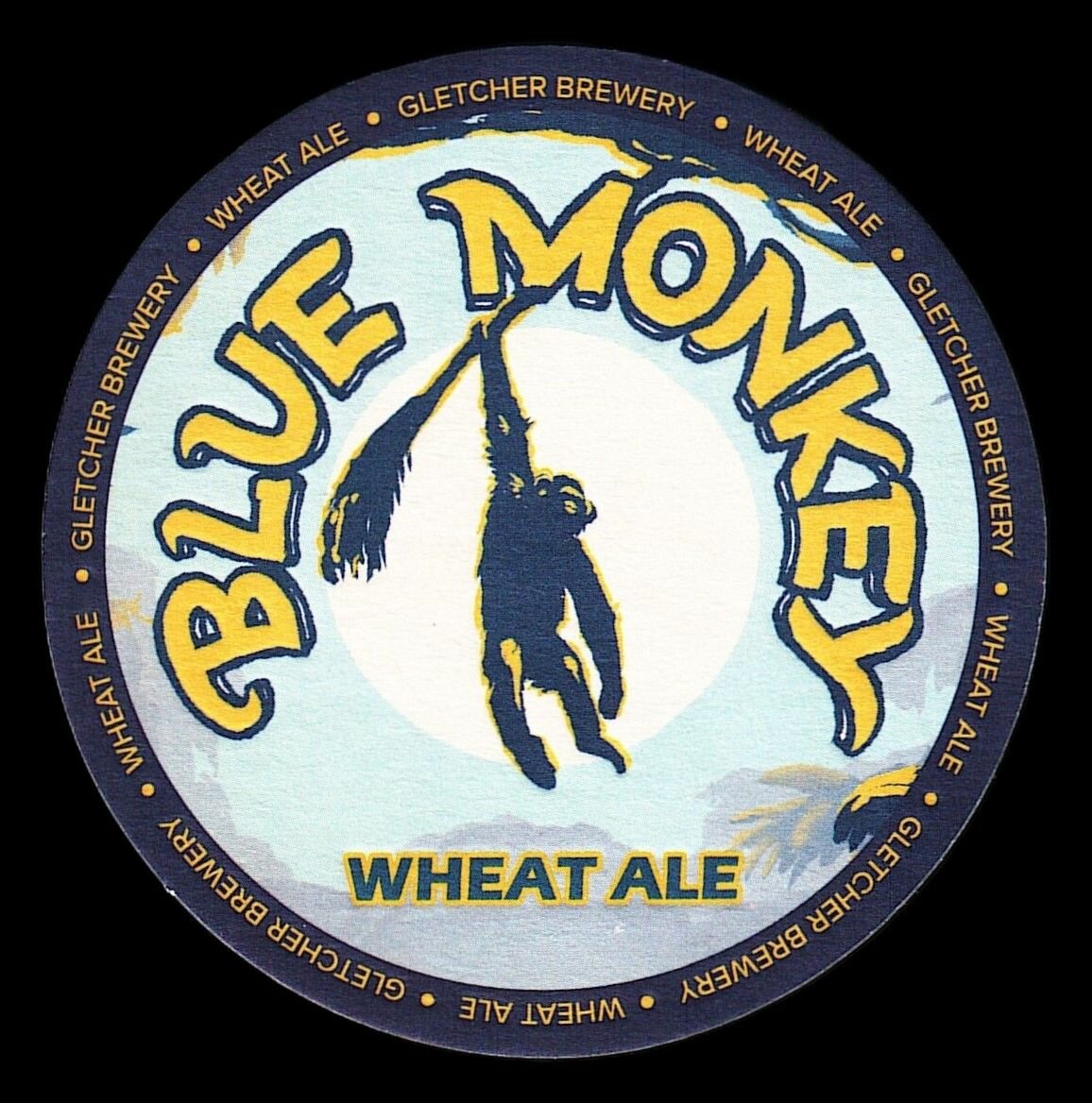 Бирдекель (костер) Blue Monkey wheat ale (подставка под пивной бокал)