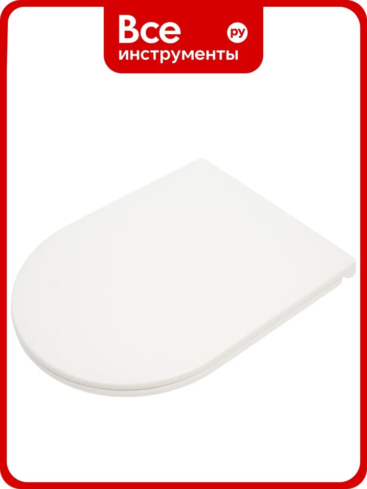 Сиденье для унитаза WeltWasser WW 009 GL-WT из дюропласта, овальная форма, с микролифтом и быстросъёмным механизмом