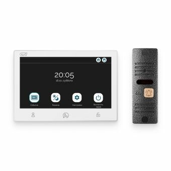 CTV-DP3713 Astra Plus Kit WSi (белый, серебро) Комплект видеодомофона в одной коробке (вызывная