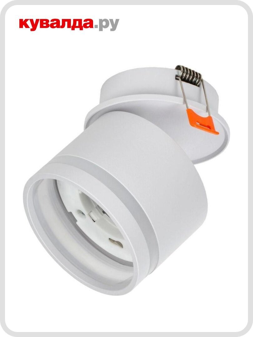 Светильник трековый IEK LIGHTING 4033 GX53 встраиваемый поворотный бел.