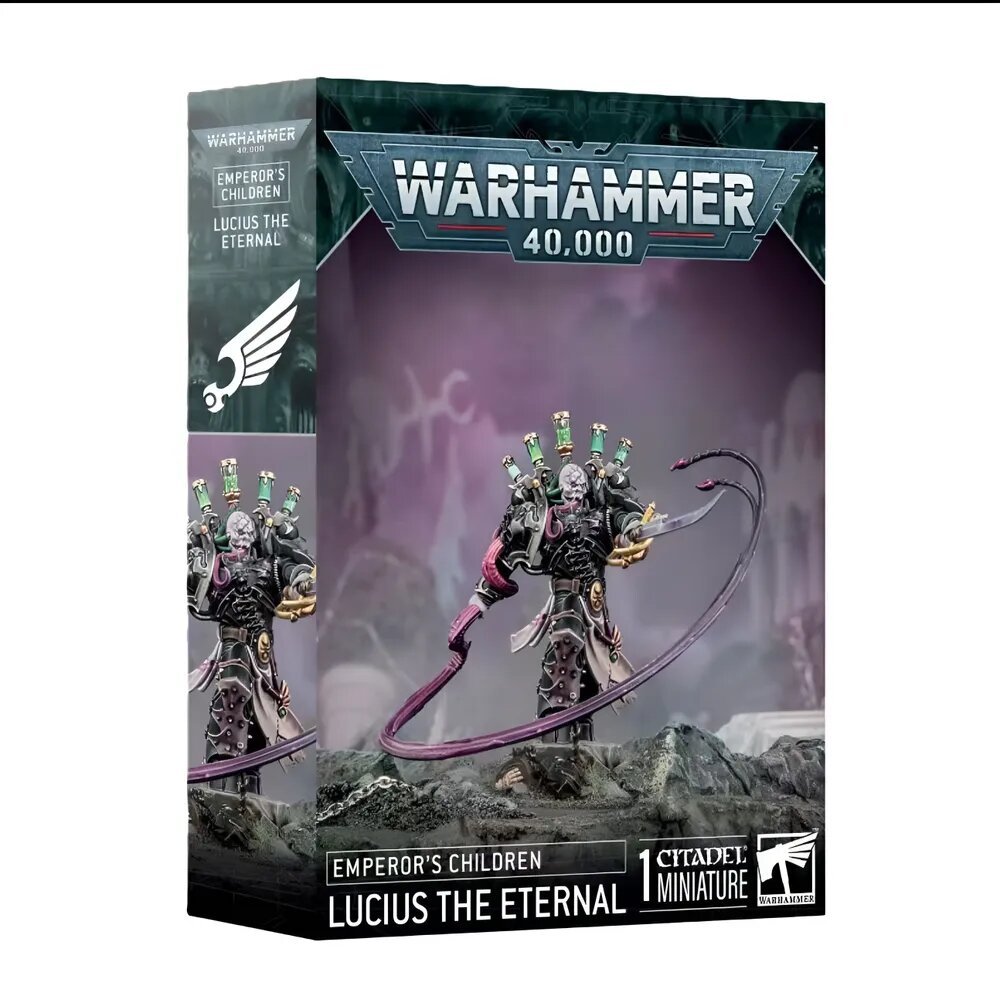 Модель Люций Вечный / Lucius the Eternal, Дети Императора (Emperors Children), Warhammer 40k (Кассет, спот.)