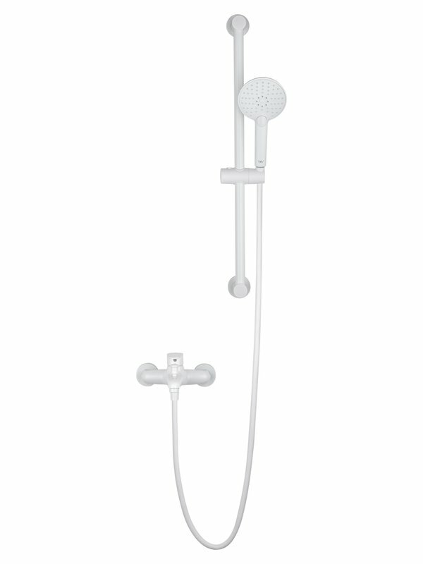 Смеситель для ванны с душем Wonzon & Woghand Alfa WW-AE3205-MW матовый белый, латунь, современный