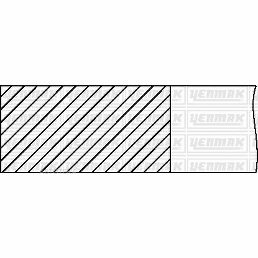 7700 mm. Кольца поршневые к-т на цилиндр STD 200x175x300 YENMAK 9109896000